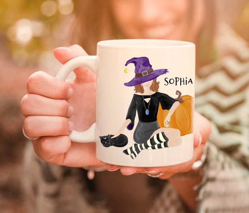 Halloween Witch Mug Custom Halloween Mug Custom Witch Mug - Etsy UK