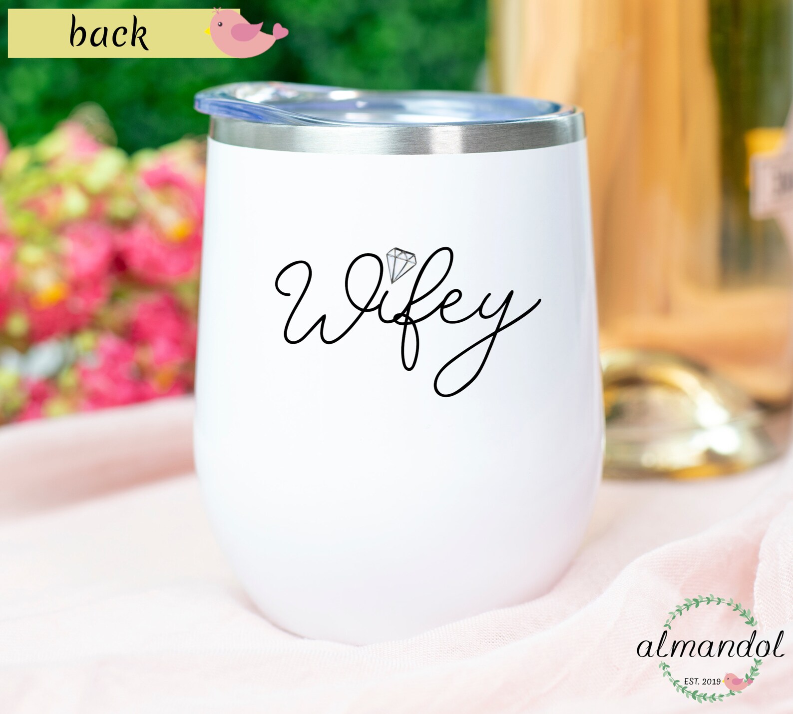 Custom Bride Tumbler, Wedding Wine Tumbler, Personalized Tumbler ...