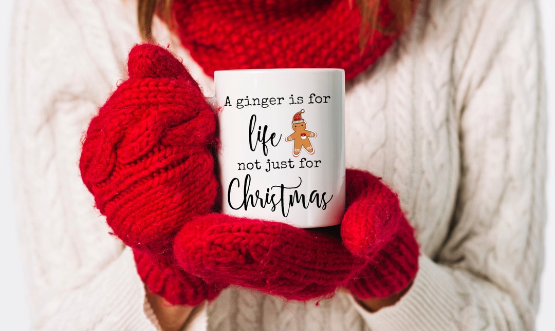 A Ginger is for Life Christmas Mug. Cute Christmas Gift. Secret Santa ...