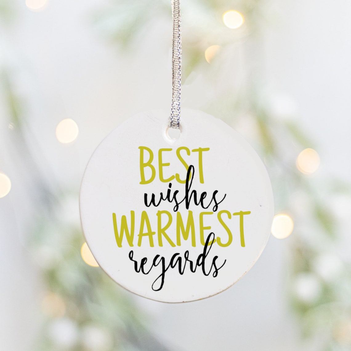 Best Wishes and Warmest Regards Porcelain Ornament, Best Wishes ...