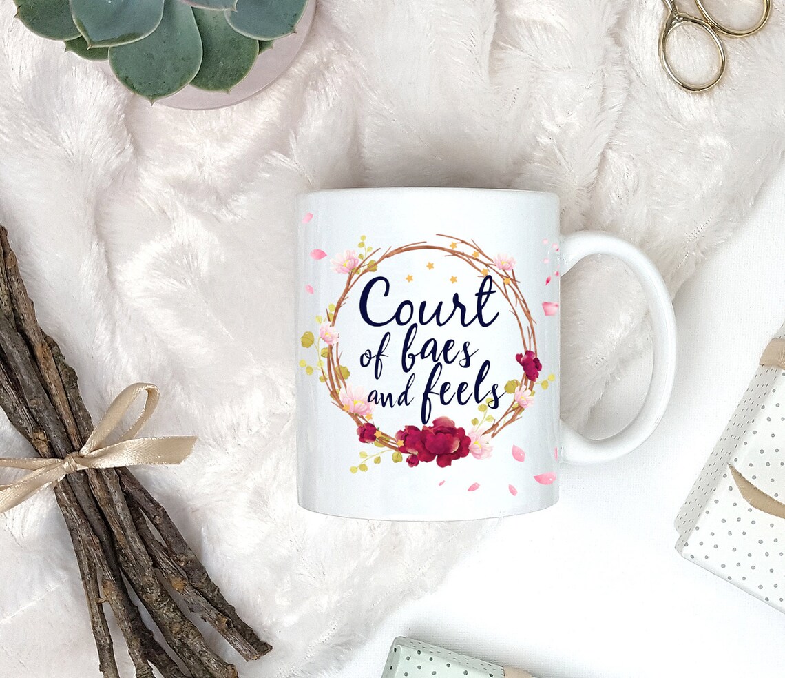 Acotar Spring Court Mug Elain's Spring Court Flower Petal - Etsy
