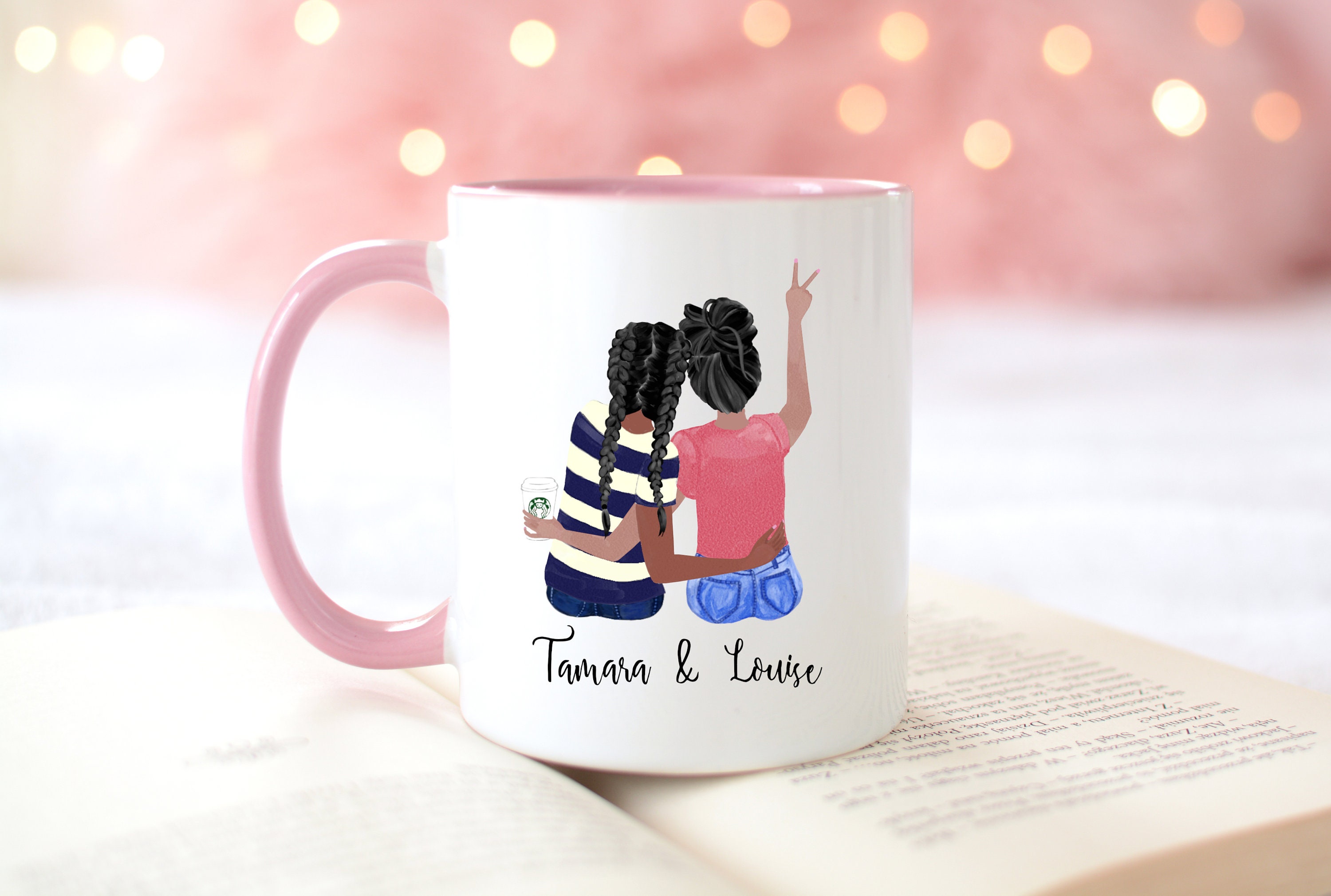 Custom Friendship Mug Pick Your Hair Color Etc Friendship | Etsy