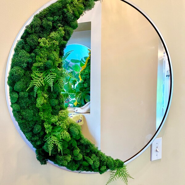 Moss Mirror - Etsy