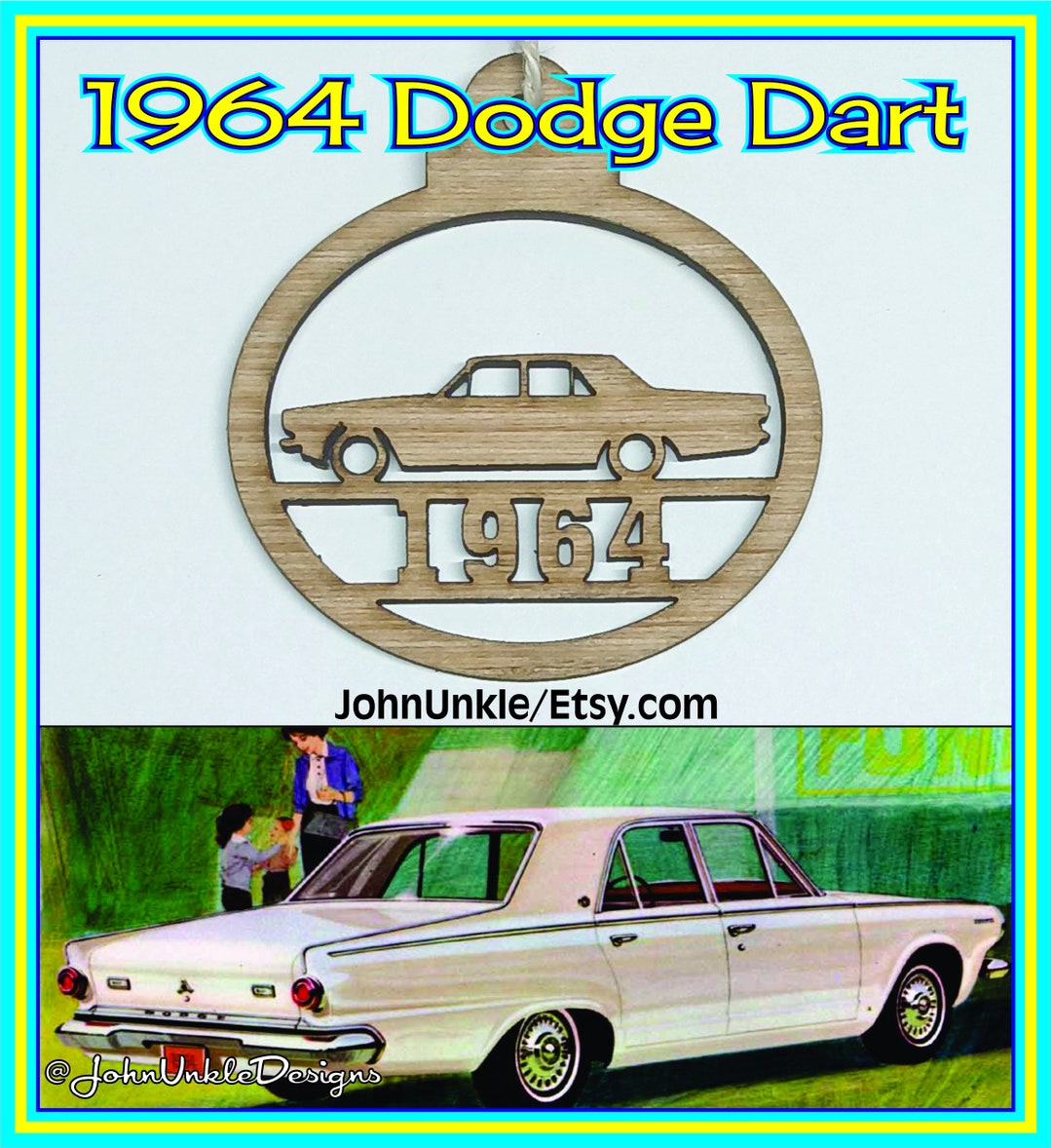 1964 Dodge Dart 4 Door Laser Cut Wood Ornament - Etsy