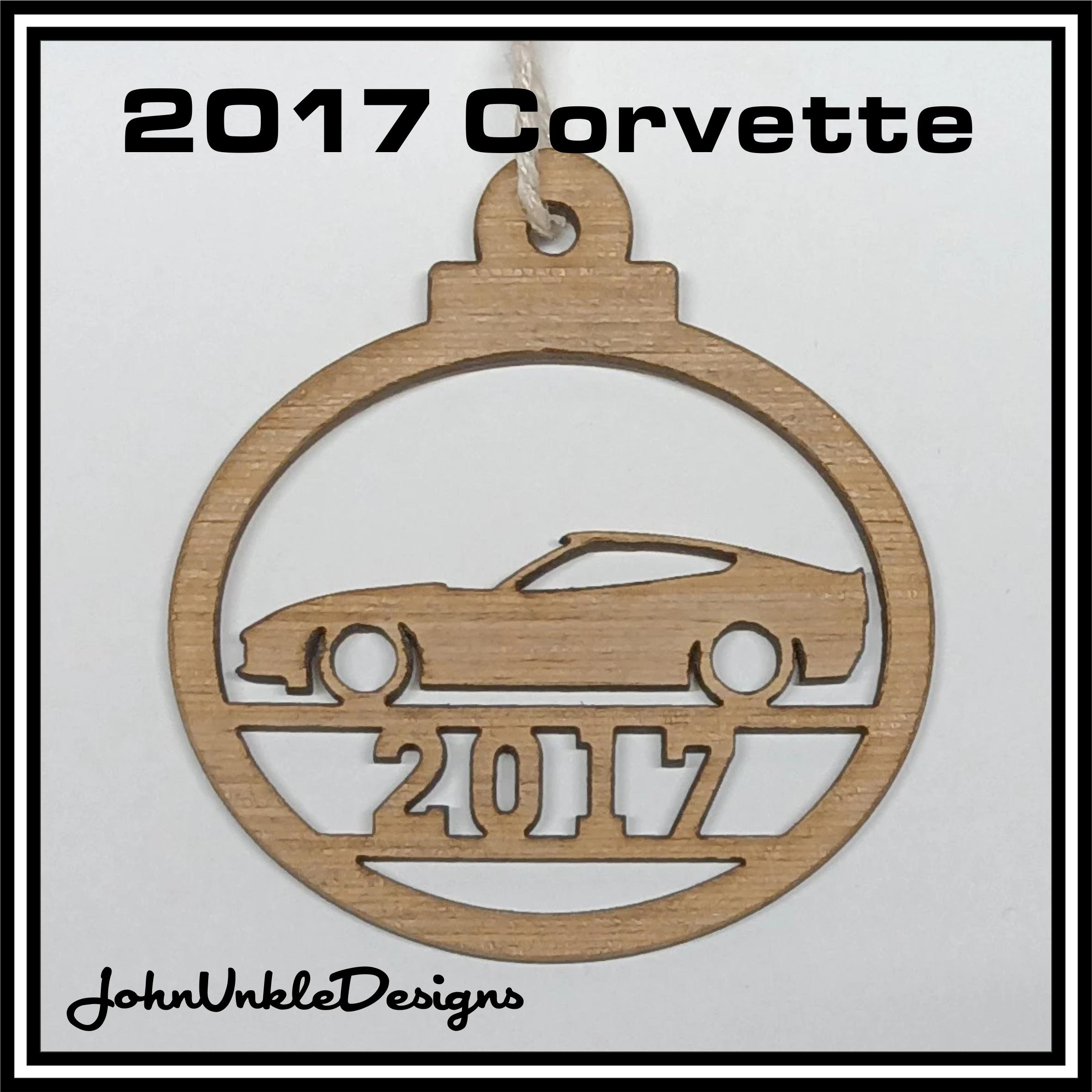 2017 Chevrolet Corvette - Stingray C7 Laser Cut Wood Ornament - Etsy