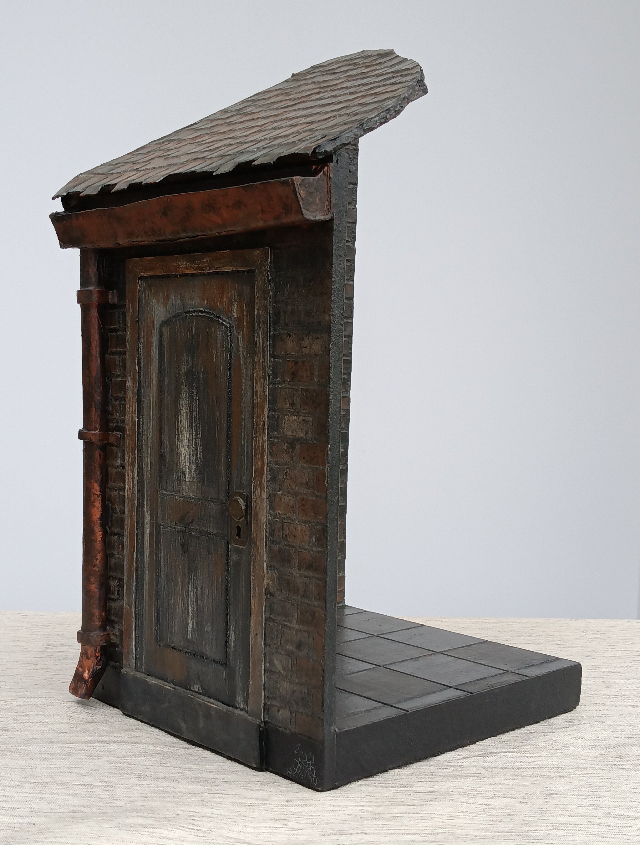 1:12 Brick House Corner Entryway With Shingle Roof One Inch - Etsy