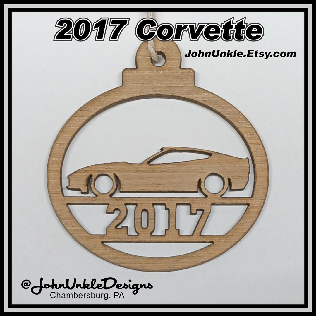 2017 Chevrolet Corvette - Stingray C7 Laser Cut Wood Ornament - Etsy
