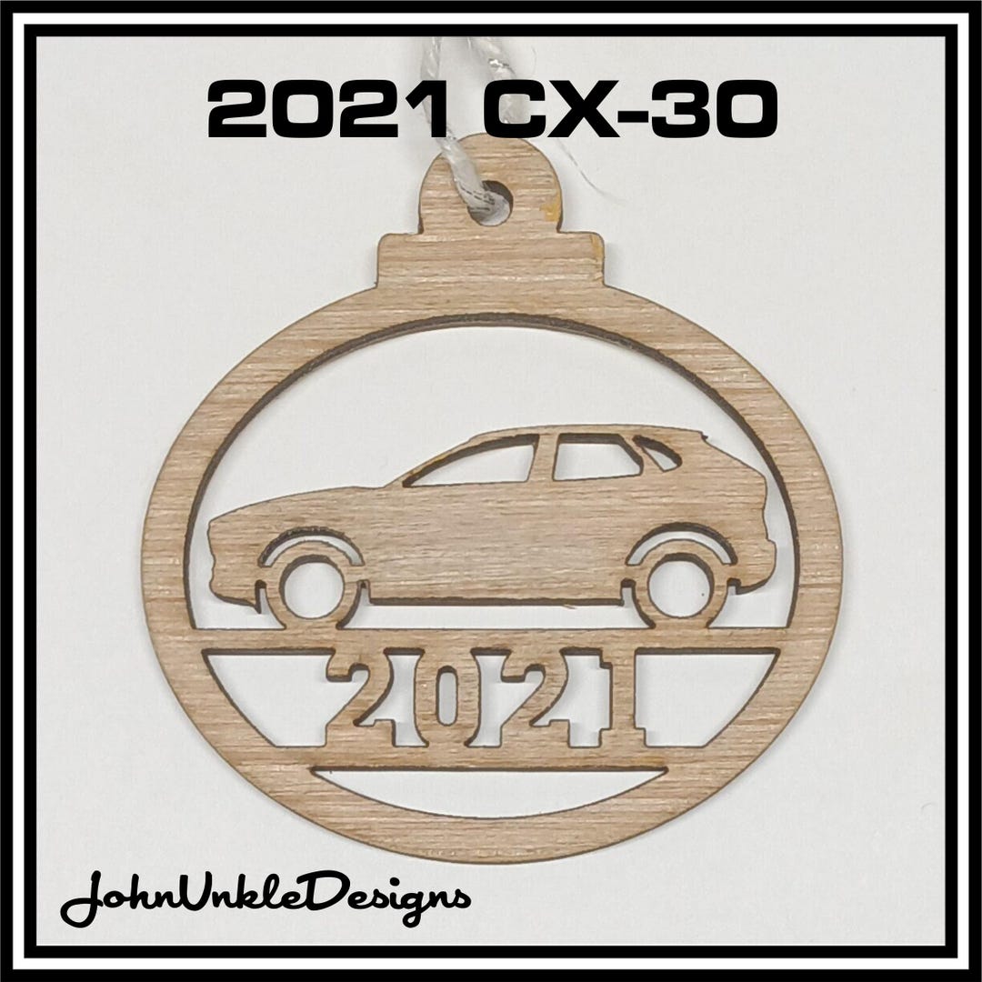 2021 Mazda CX 30 Laser Cut Wood Ornament - Etsy