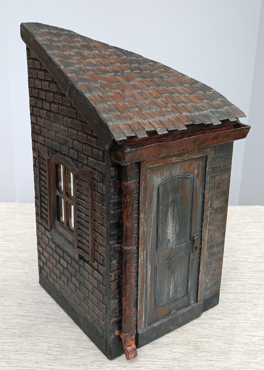 1:12 Brick House Corner Entryway With Shingle Roof One Inch Scale - Etsy