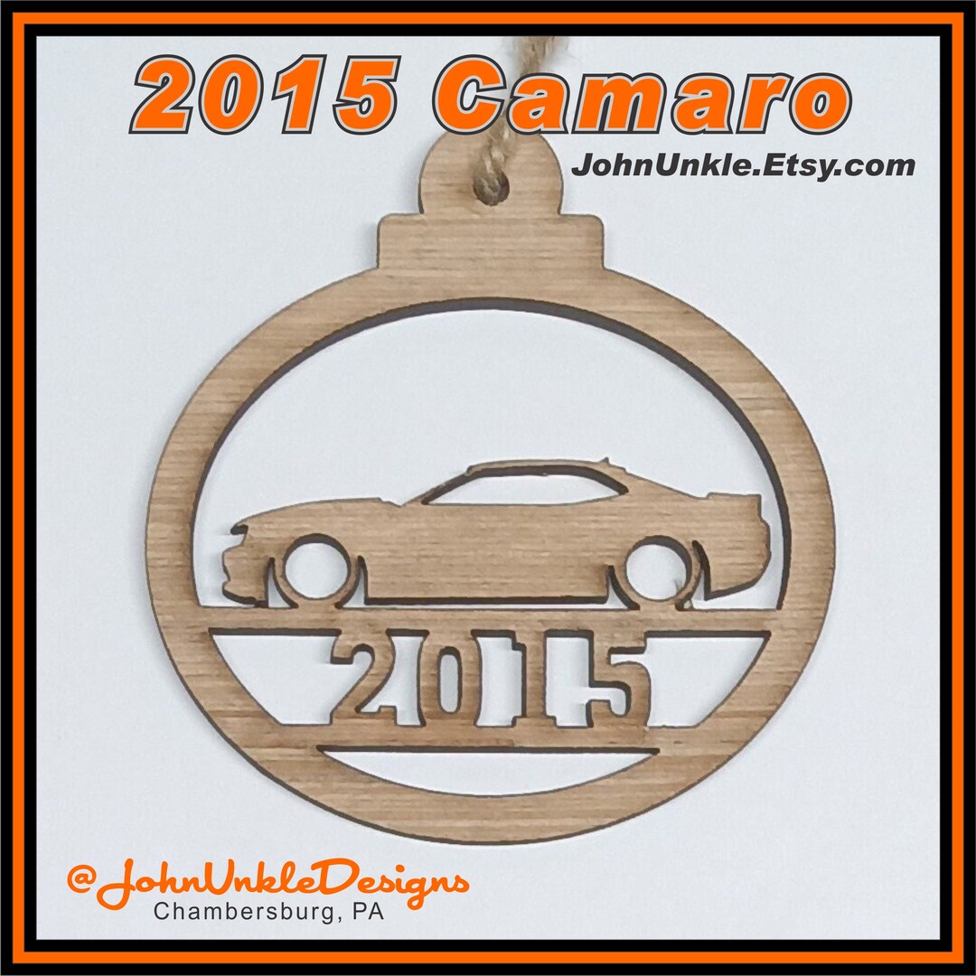 2015 Chevy Camaro Wood Ornament - Etsy
