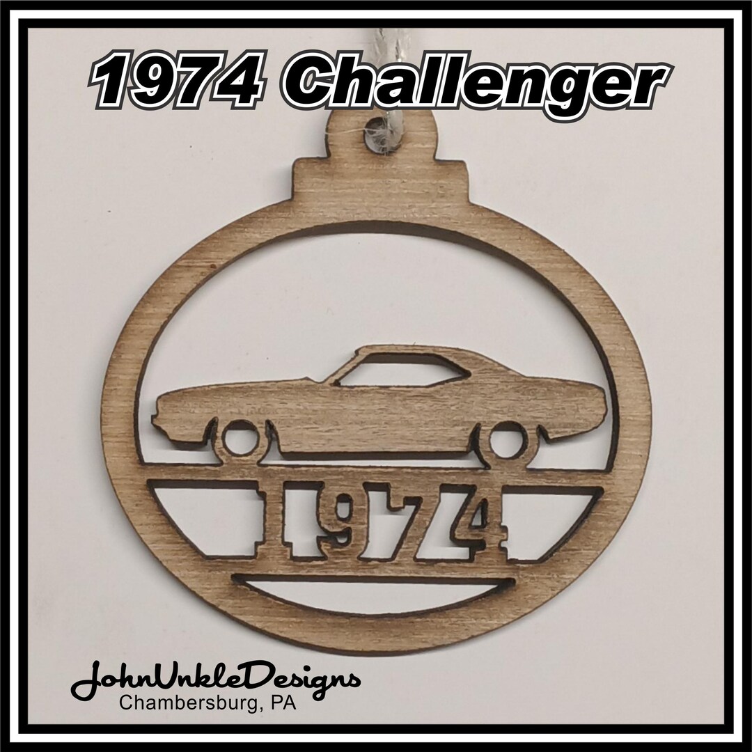1974 Dodge Challenger Laser Cut Wood Ornament - Etsy