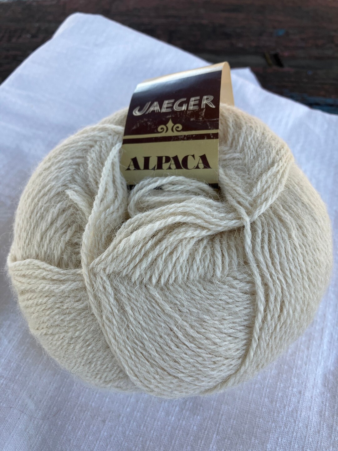 Jaeger 100% Alpaca Yarn, One Skein Alpaca Yarn, Vintage Yarn, Ready to ...