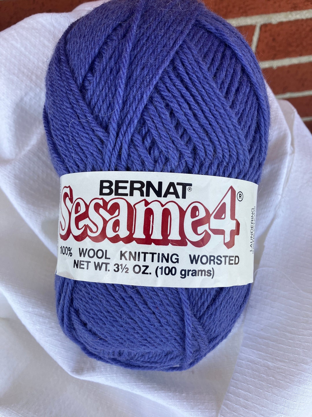 Bernat Sesame 4 Worsted Wool, Vintage Yarn, Free Shipping, Ready to ...