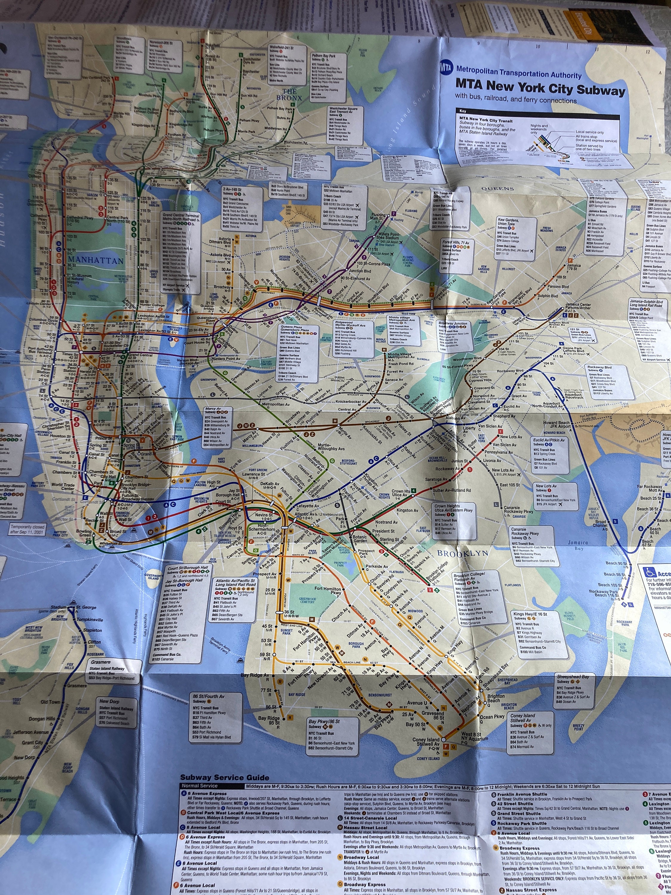 MTA Vintage Map, New York City Subway Map, MTA Railroad Map, MTA ...