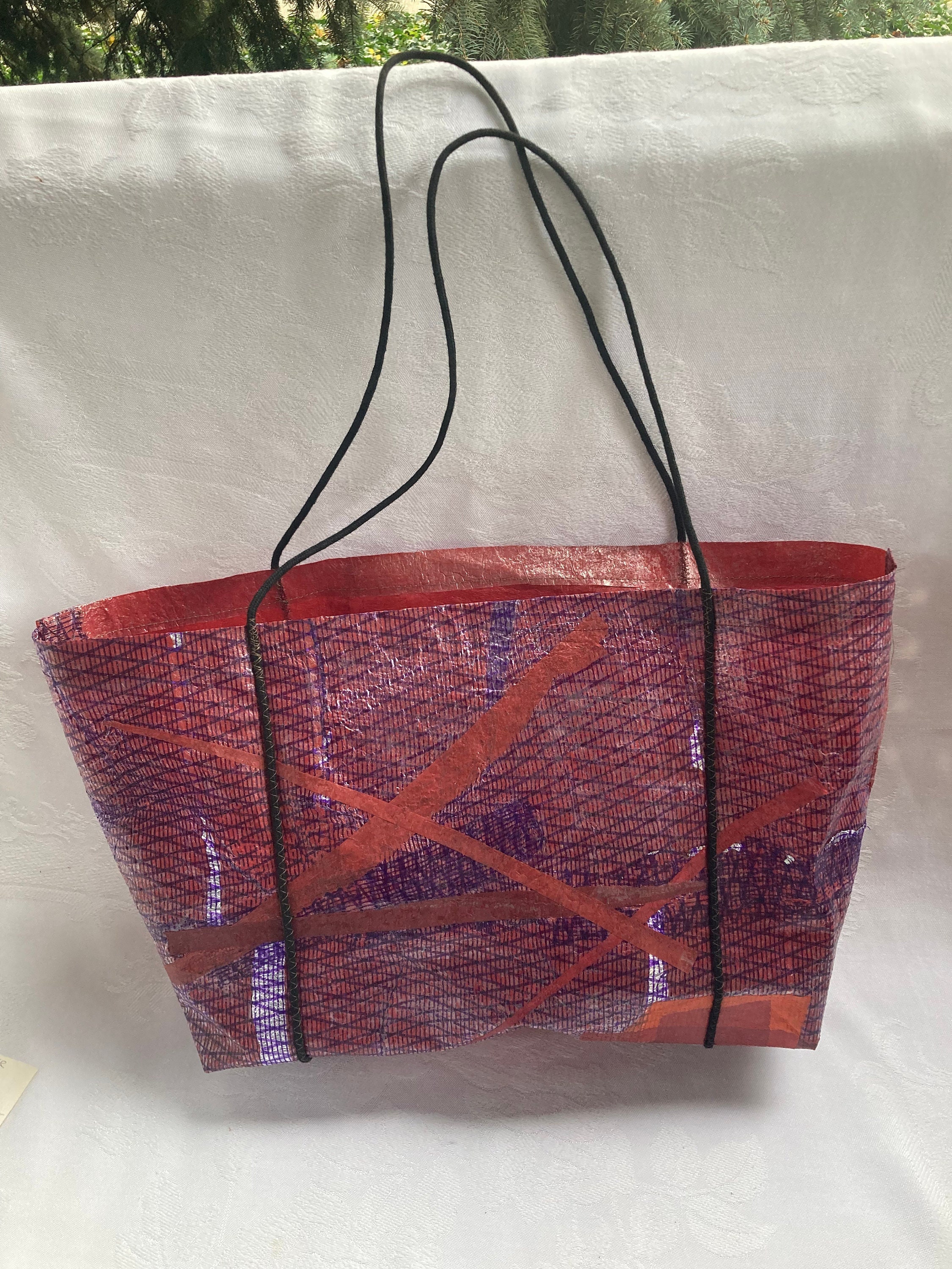Fused Plastic Tote Bag Recycled Plastic Tote Plastic Market - Etsy