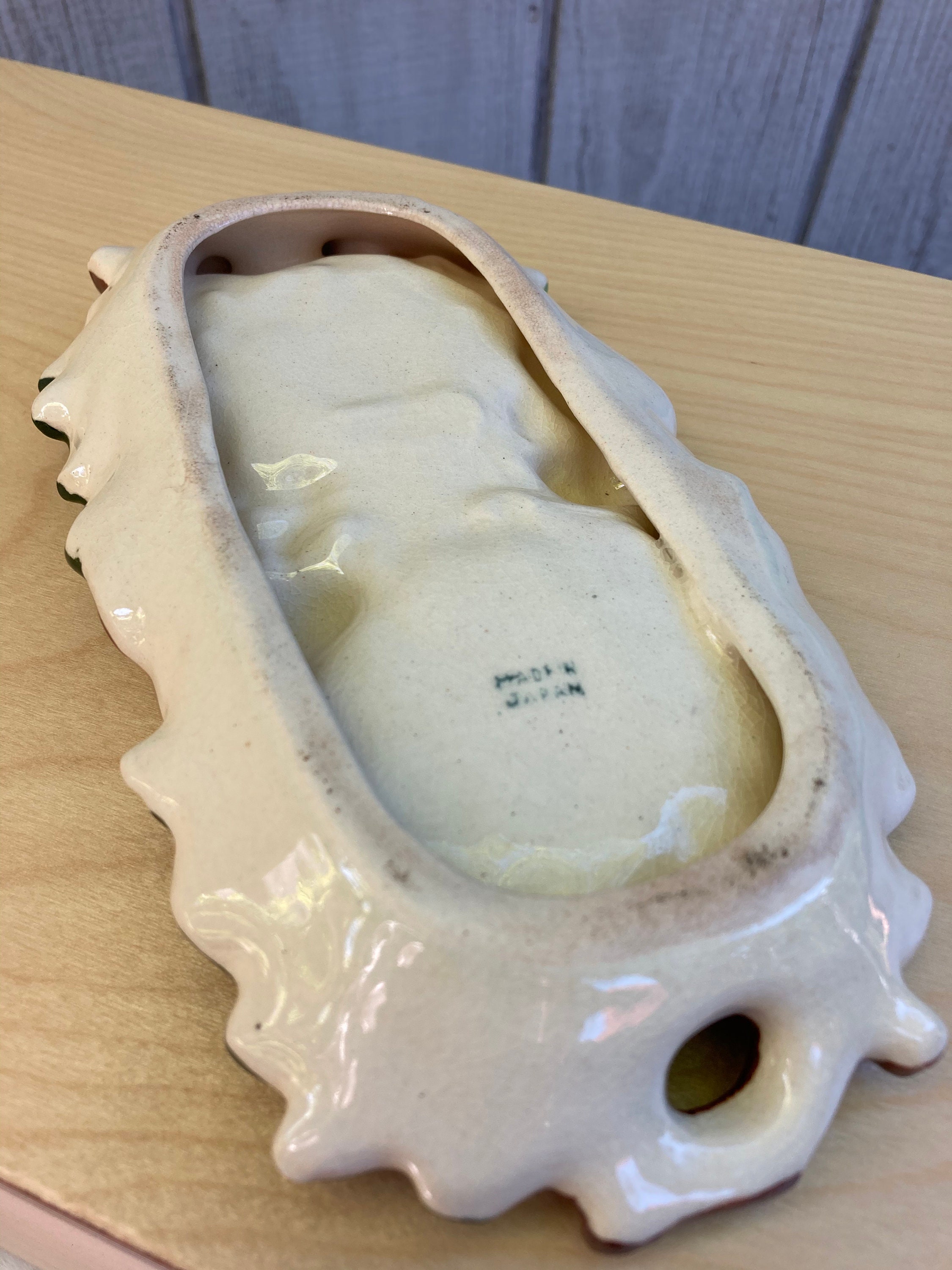 Vintage acorn & oak ceramic tray spoon rest made in Japan - Etsy.de