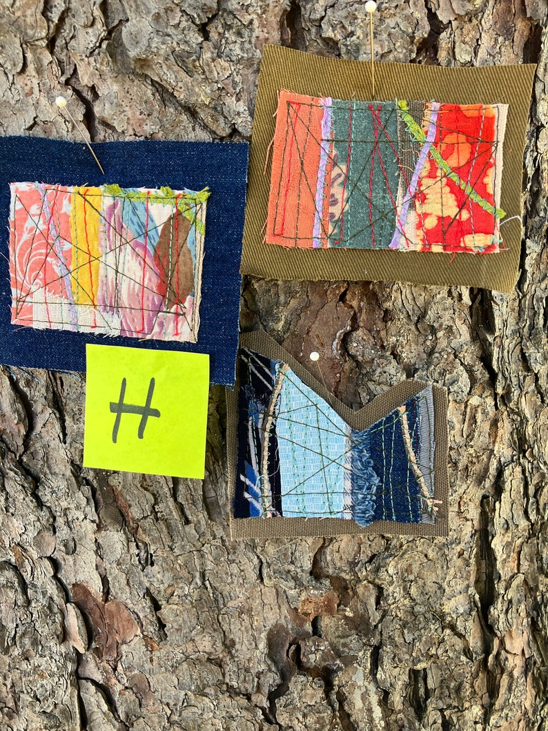 Handmade Fabric Patch, Patch Embellishment for Jeans, Appliqué Patch ...