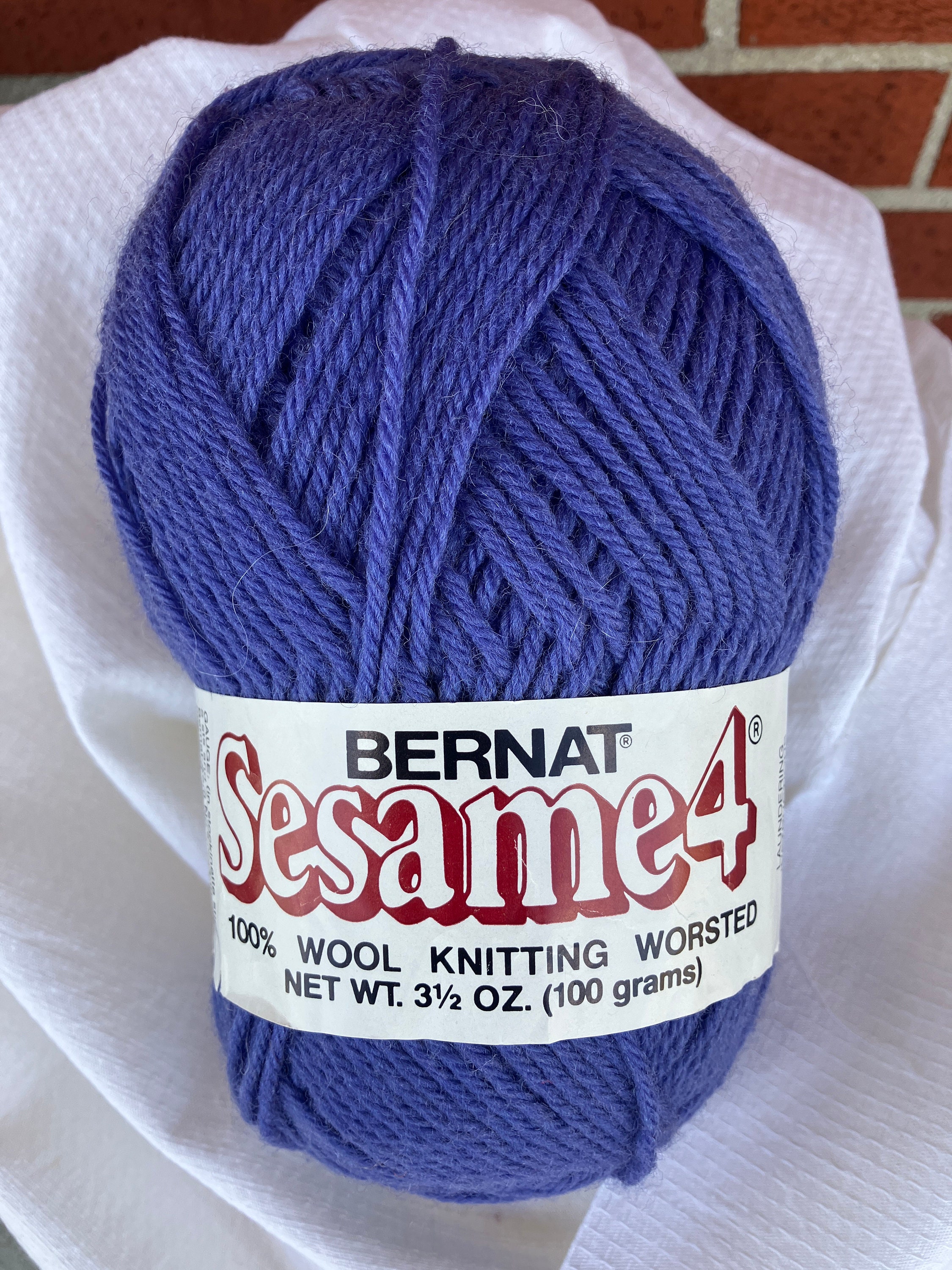 Bernat Sesame 4 Worsted Wool, Vintage Yarn, Free Shipping, Ready to ...