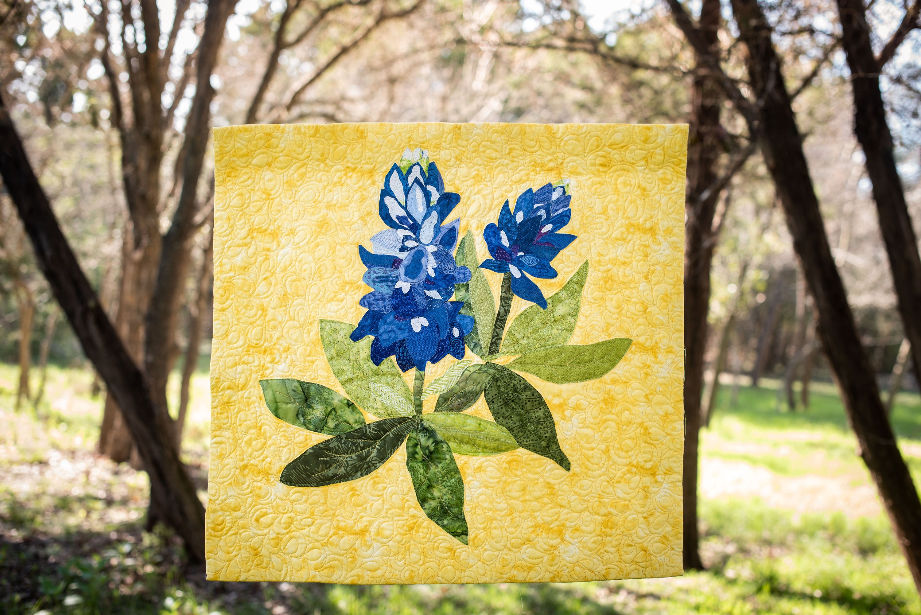 BELLE THE BLUEBONNETS - Joy of Collage Quilt Pattern - Etsy