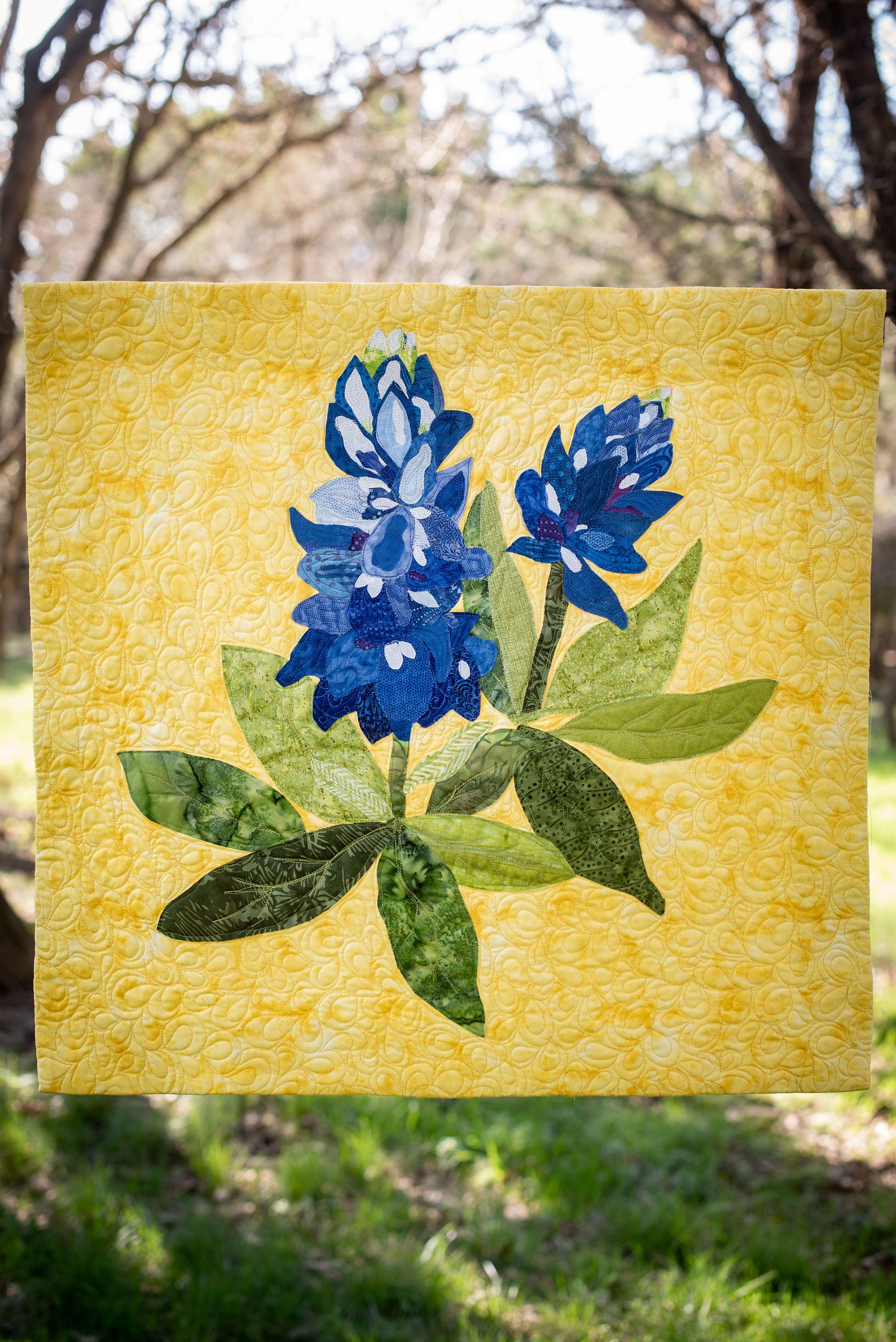 BELLE THE BLUEBONNETS - Joy of Collage Quilt Pattern - Etsy