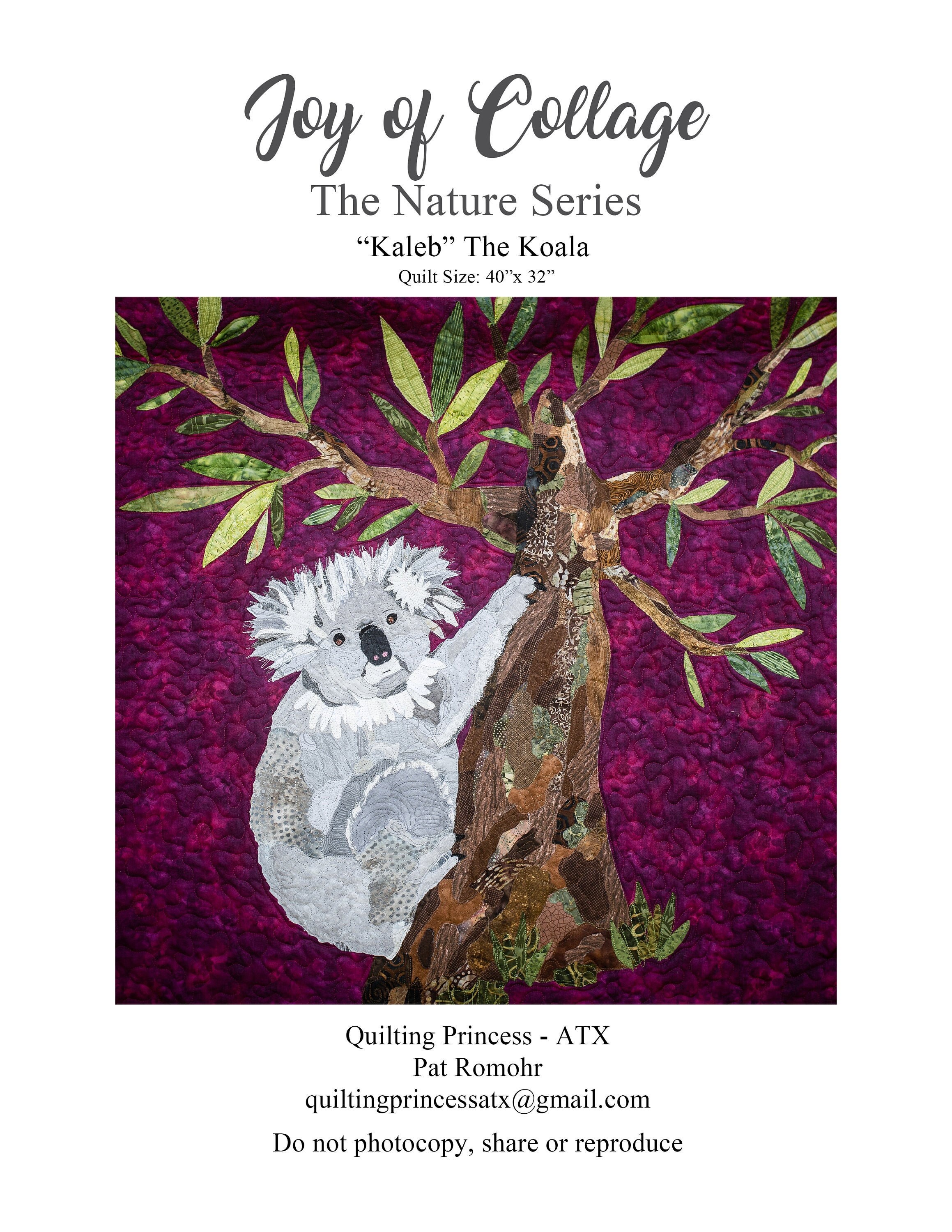 KALEB EL KOALA Alegría del patrón de colcha collage - Etsy España