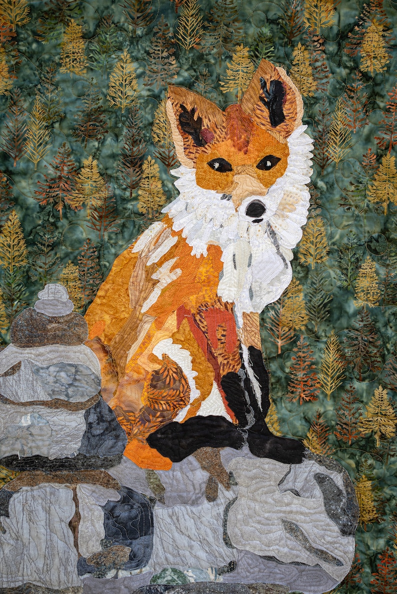 FIONA THE FOX - Joy of Collage Quilt Pattern - Etsy