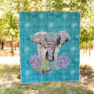 EVIE THE ELEPHANT - Joy of Collage Quilt Pattern - Etsy