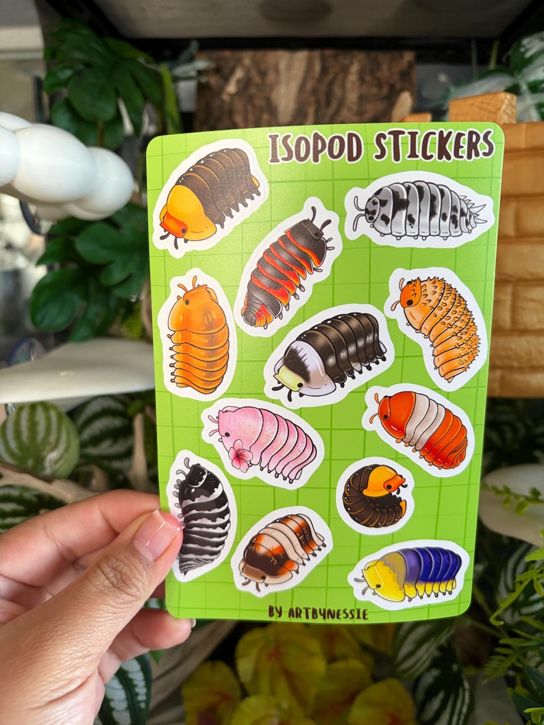 Isopod Sticker Sheet - Etsy