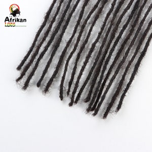 Handmade Human Hair Loc Extensions, 0.2cm Microlocs, Clip-in (5 Locs ...