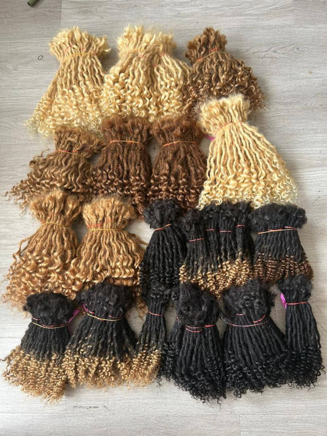 Lisa Bonnet Loc Extensions 25 Locs per Bundle Bohemian Locs Deep Curl ...