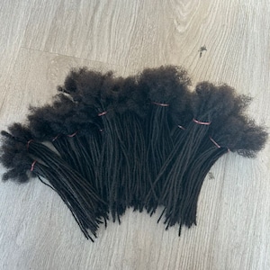 Human Hair Microlocs Extensions 10 Locs per Bundle Natural Looking ...