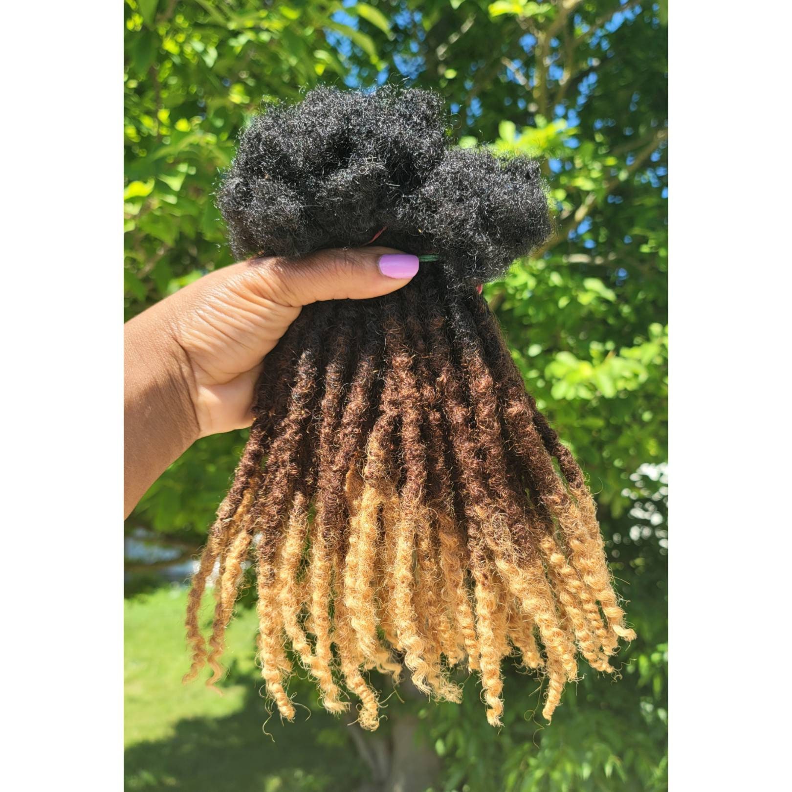 100% Human Hair Dreadloc Extensions Textured Bohtex Locs 10 Locs per ...
