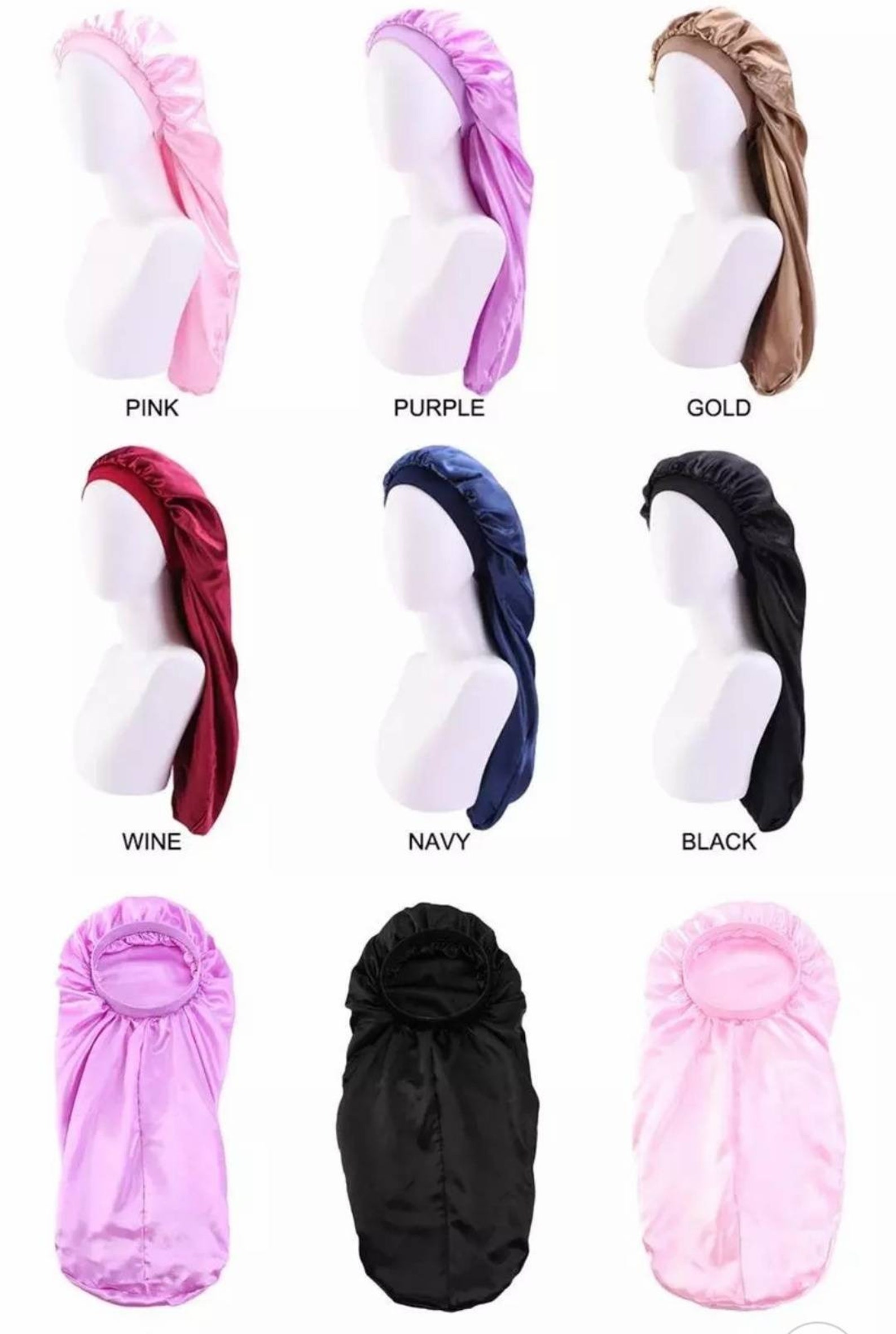 Satin Bonnett Sleep Cap Silky Reversible Bonnet for Dreadlocks - Etsy