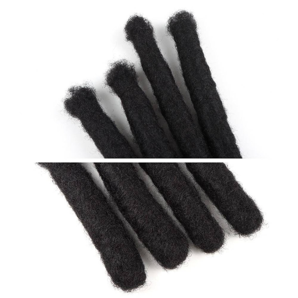 100% Human Hair Wick Loc Extensions Freeform Medusa - Etsy