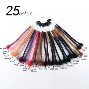 Dreadloc Extension 70 Locs per Bundle for A Full Head 100% Human Hair ...