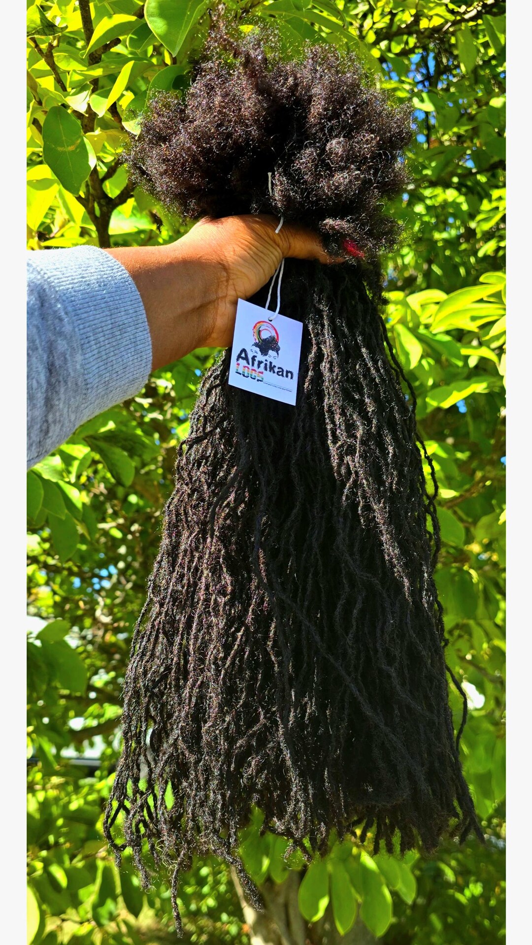 Interloc Microloc Extensions 100% Human Hai Handmade 10-400 Locs per ...