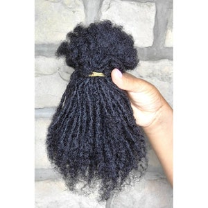 Micro Interloc Curly Tips Loc Extensions 100% Human Hair Interlocked ...