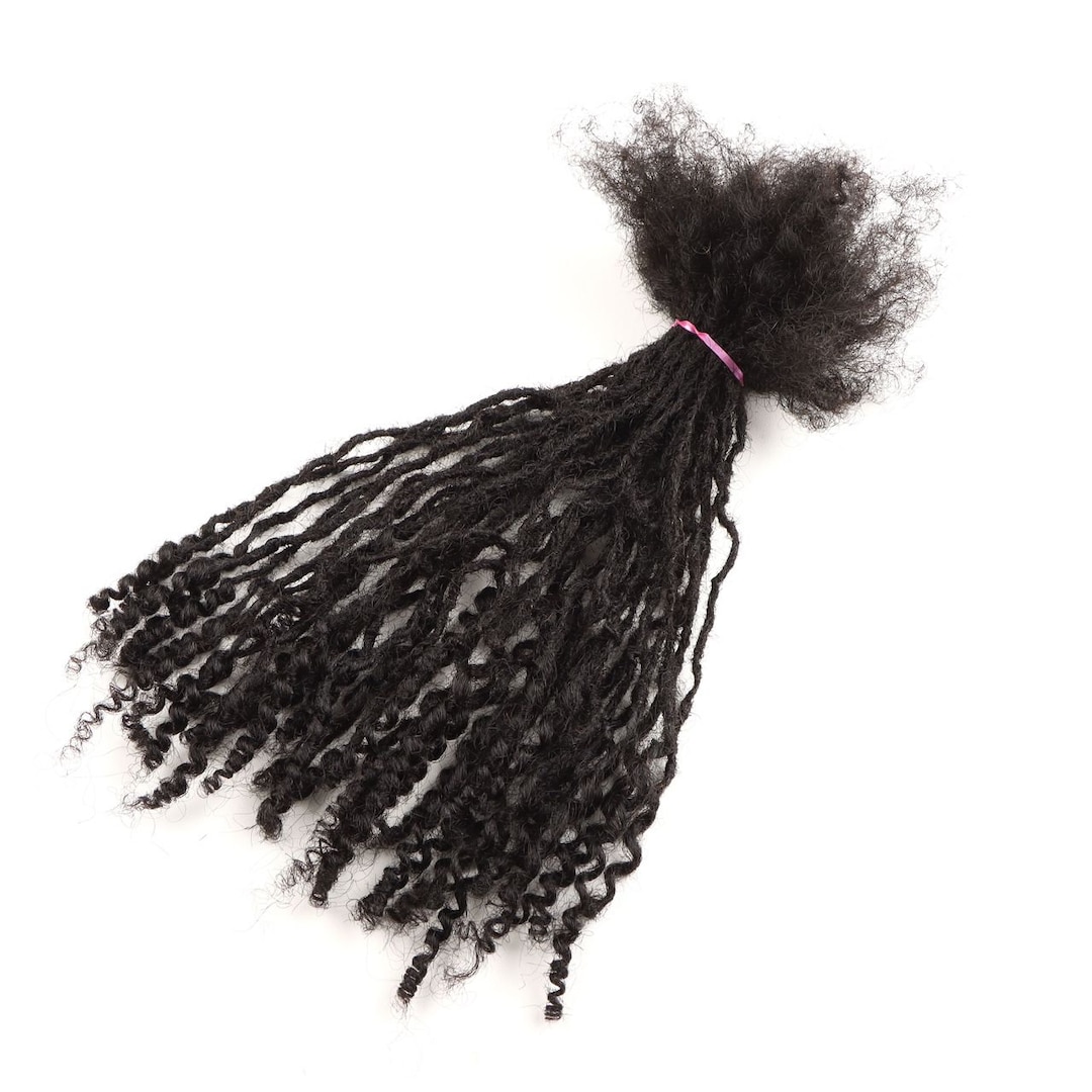 GODESS Interloc Curl Microloc Extensions 100% Human Hai Handmade 10-400 ...