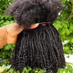 Tiny Microloc Extensions 0.2cm 8" With Curly Tips 100 Locs per Bundle ...