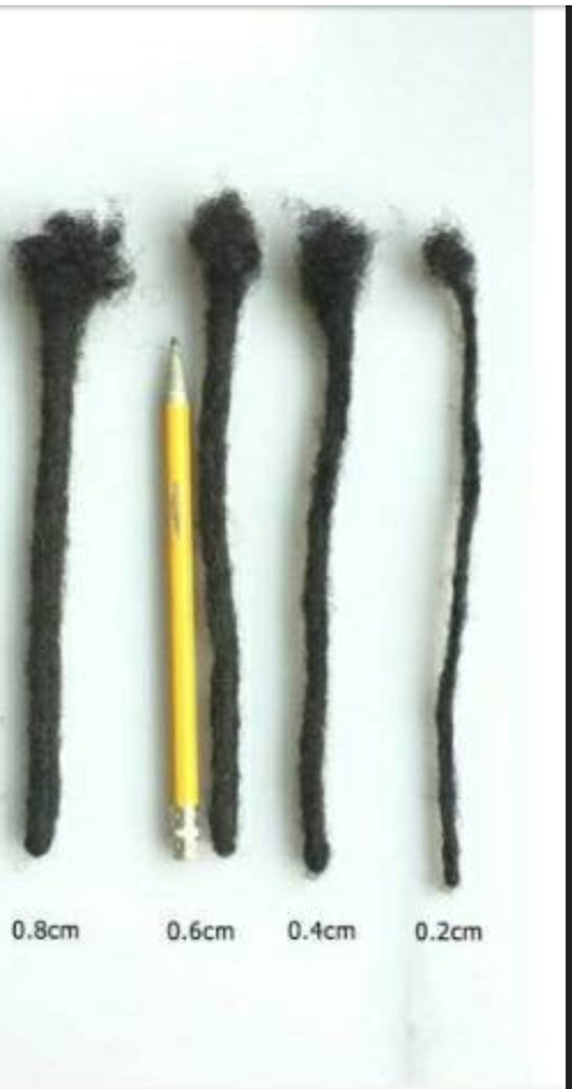 Curly Tip Human Hair Dreadlock Extensions, Interlocked Locs (10/bundle ...