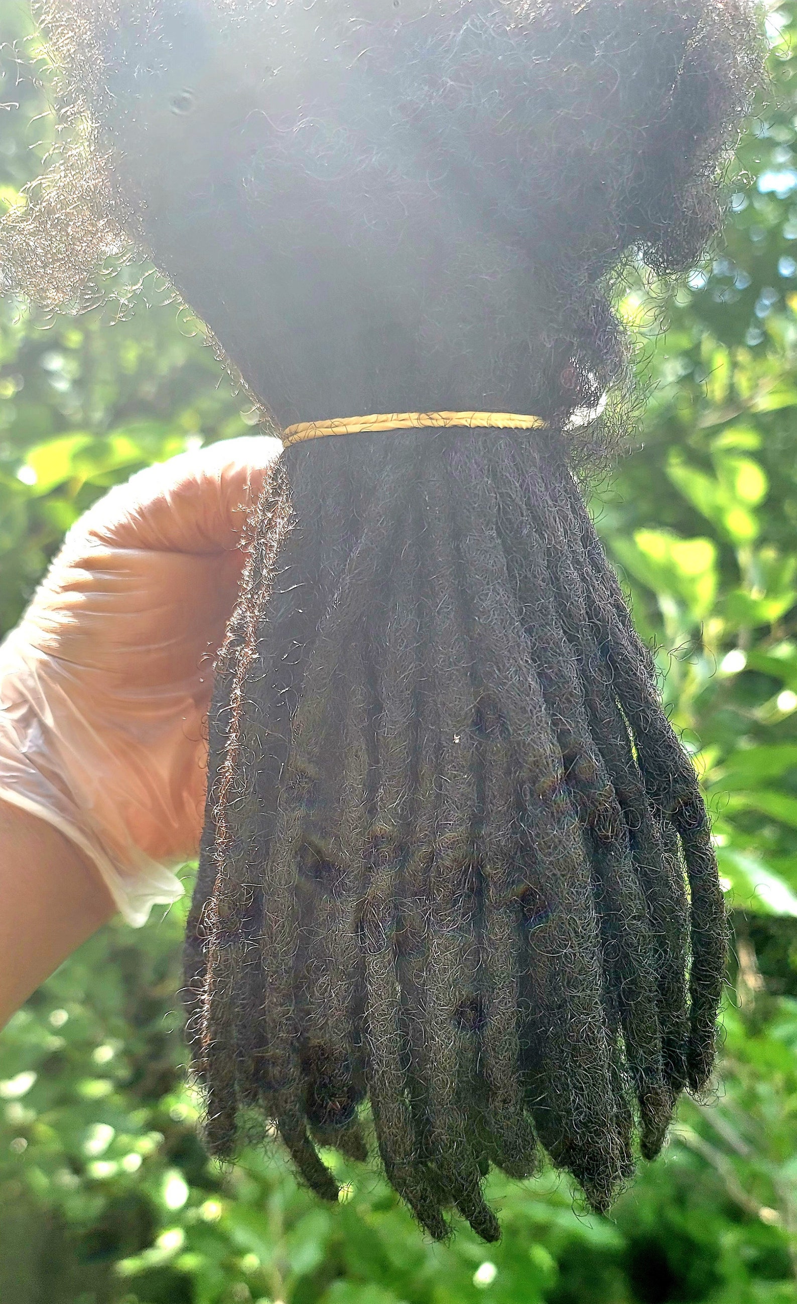 100% Human Dreadloc Handmade Locs Small Medium Large Extensions 10 Locs ...