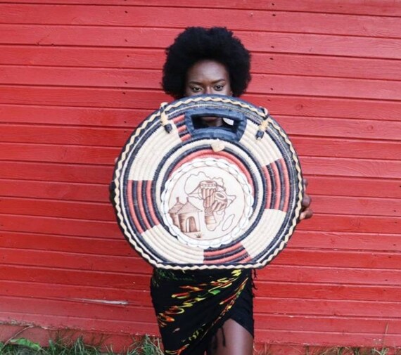 Handmade African Woven Straw Leather Bag Rattan Bag Boho Bag - Etsy