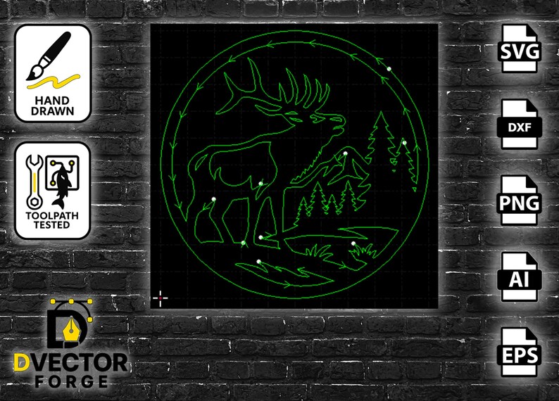 Elk Silhouette SVG: Bugling Elk, Mountain Wildlife Cut File (digital ...