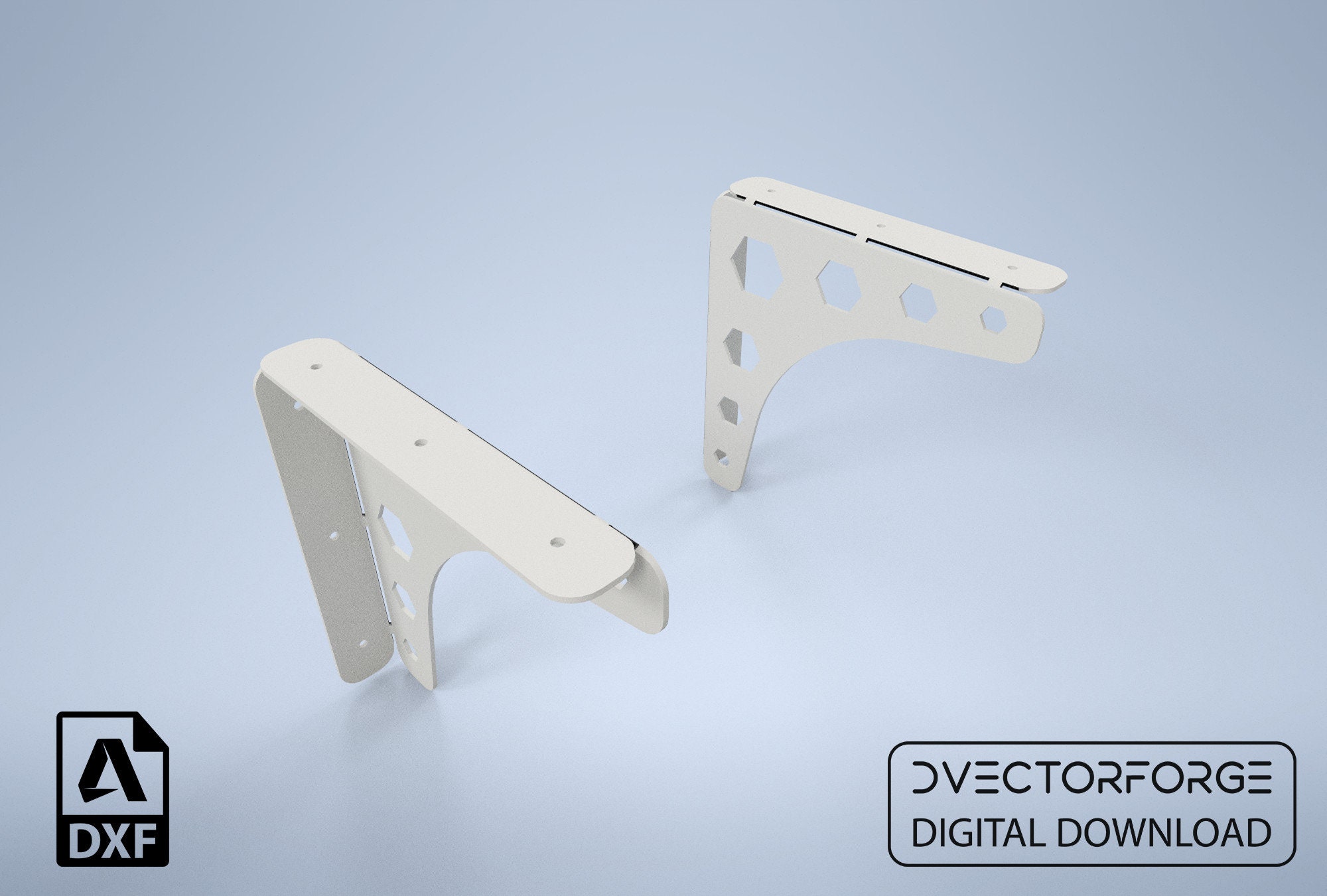 10 Shelving Bracket Model Drawing File for CNC Laser Cutting , Plasma ...