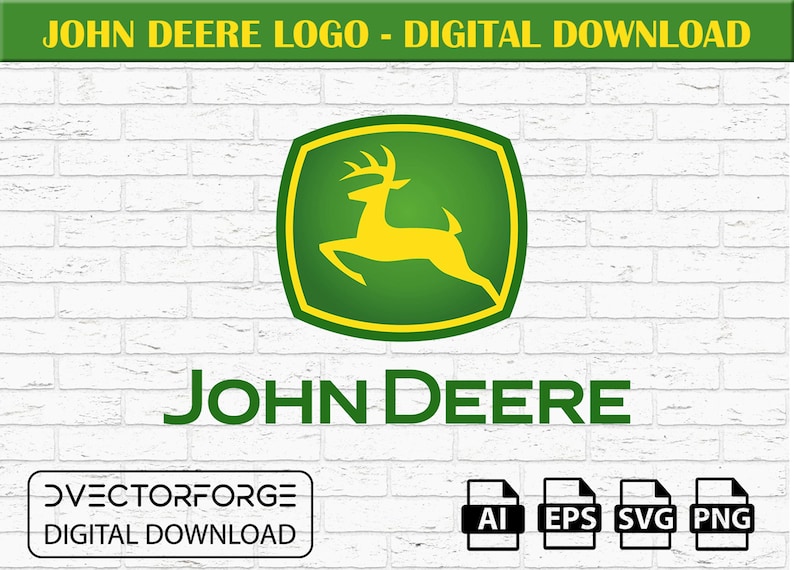 John Deere SVG Bundle – Tractor Clipart, Sublimation (digital Download ...