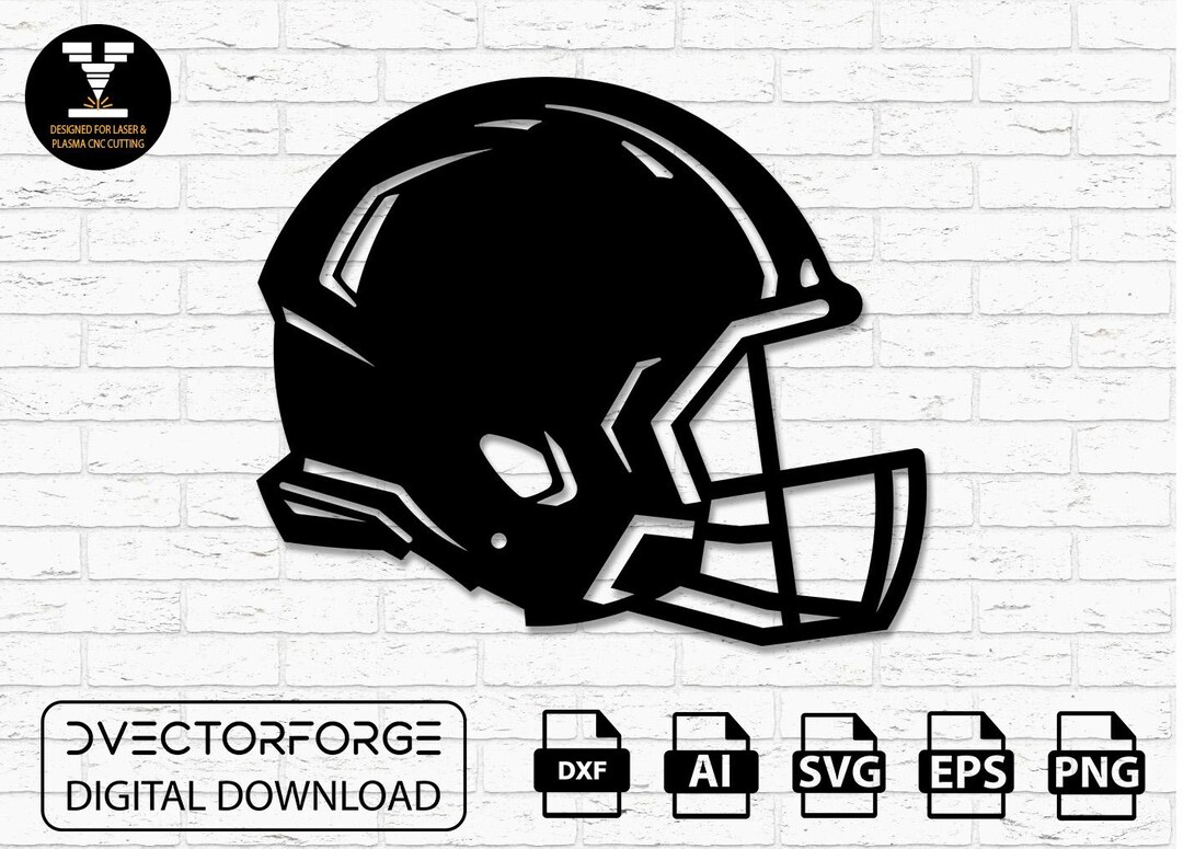 American Football Helmet Svg, Football Vector Dxf, Helmet Silhouette ...