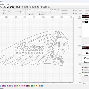 Indian Motorcycle Logo Vector: CNC Plasma Laser Cut File (digital ...