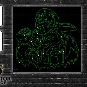 Jason Voorhees Vector Cut File: CNC Laser Plasma Design (digital ...