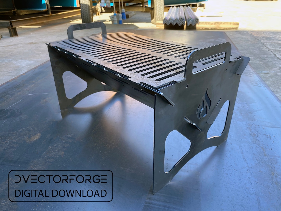 Portable BBQ Plan: CNC Laser Cut Collapsible Fire Pit (digital Download ...