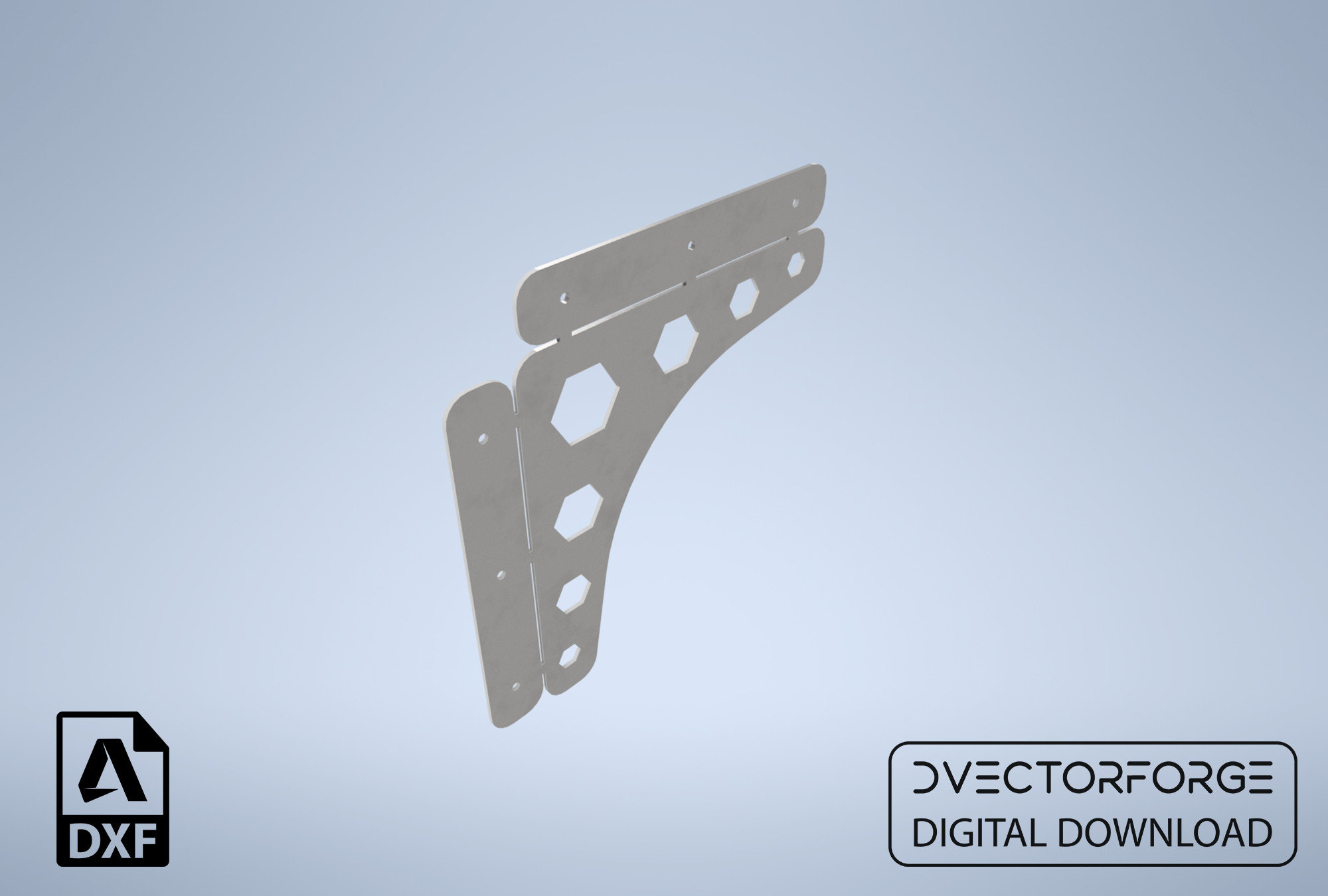 10 Shelving Bracket Model Drawing File for CNC Laser Cutting , Plasma ...
